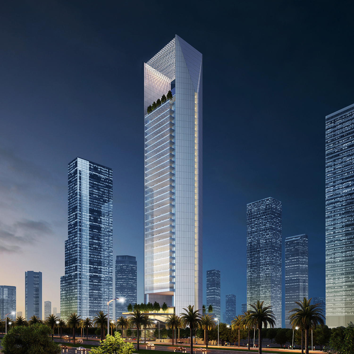 An Architectural Wonder, The First Column-Free Tower in Egypt: Infinity Tower Exceeds 110 m ...