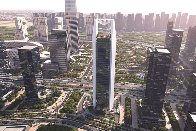An Architectural Wonder, The First Column-Free Tower in Egypt: Infinity ...