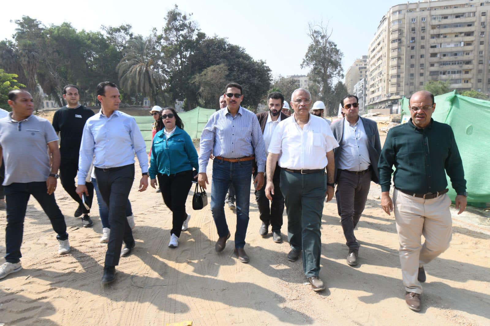 Top Government Officials Inspect Al-Azbakia Park Development Project ...