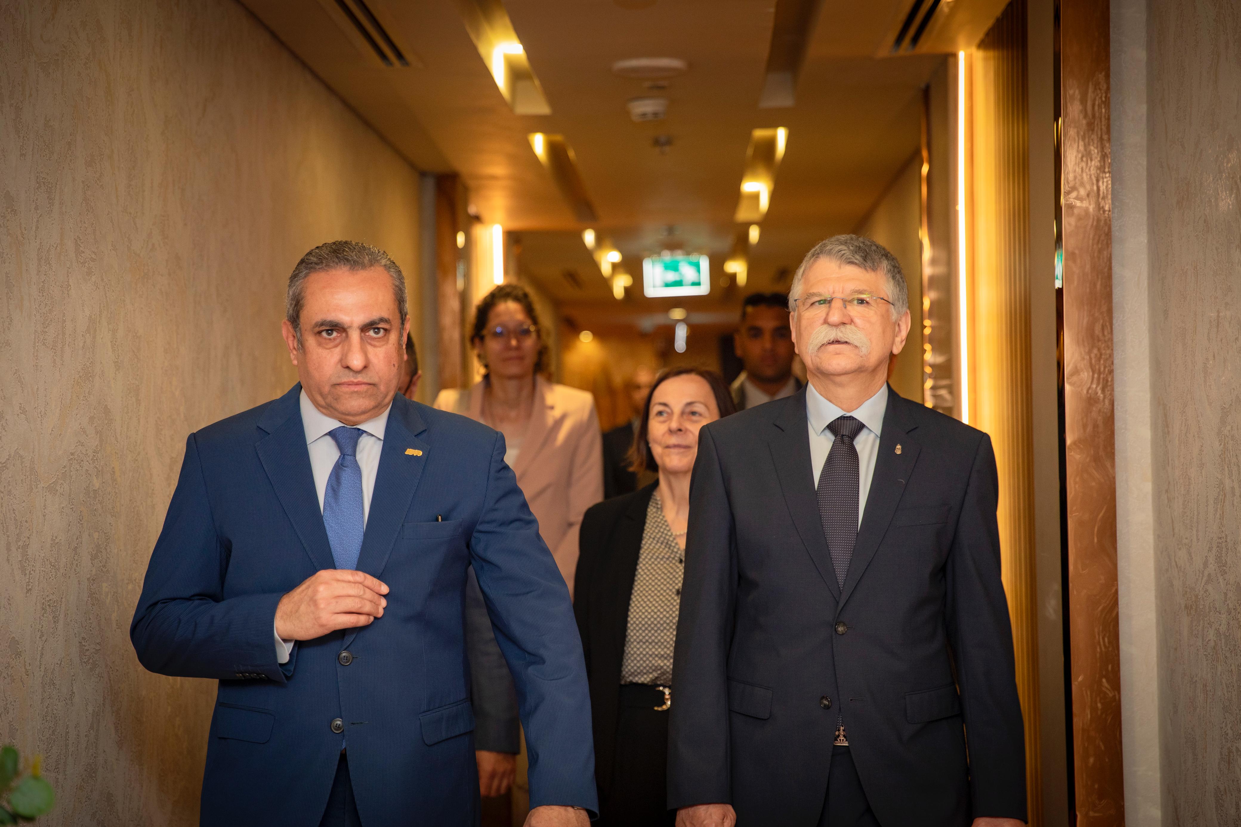 Hungarian Parliament president, Entourage delegation Visit Egypt’s New ...